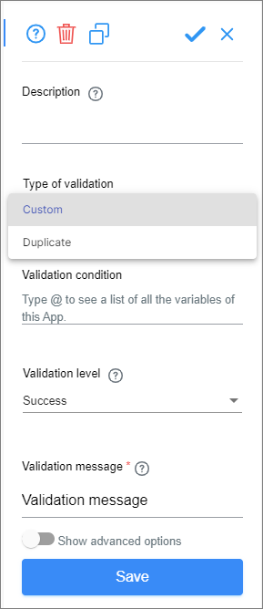 Validation Block | Clappia